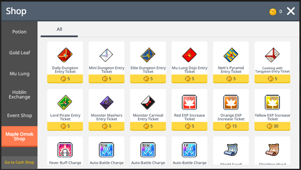 2.Event Rewards and Shop